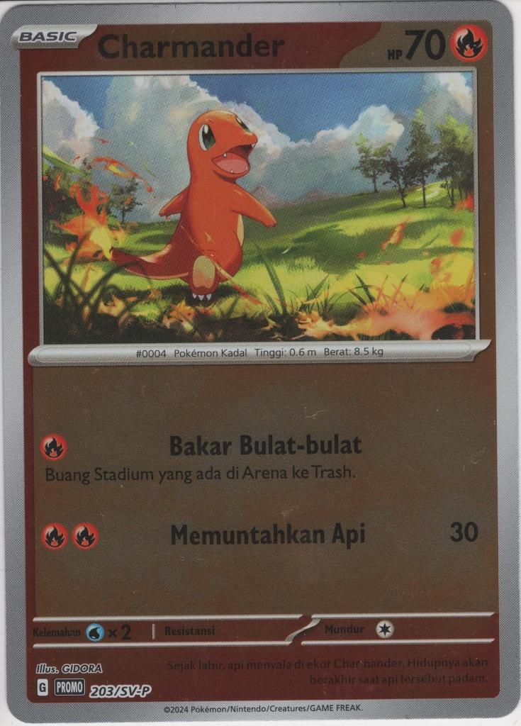 ≥ Charmander 203/SV-P Special (ID) Reverse Holo Promo ...