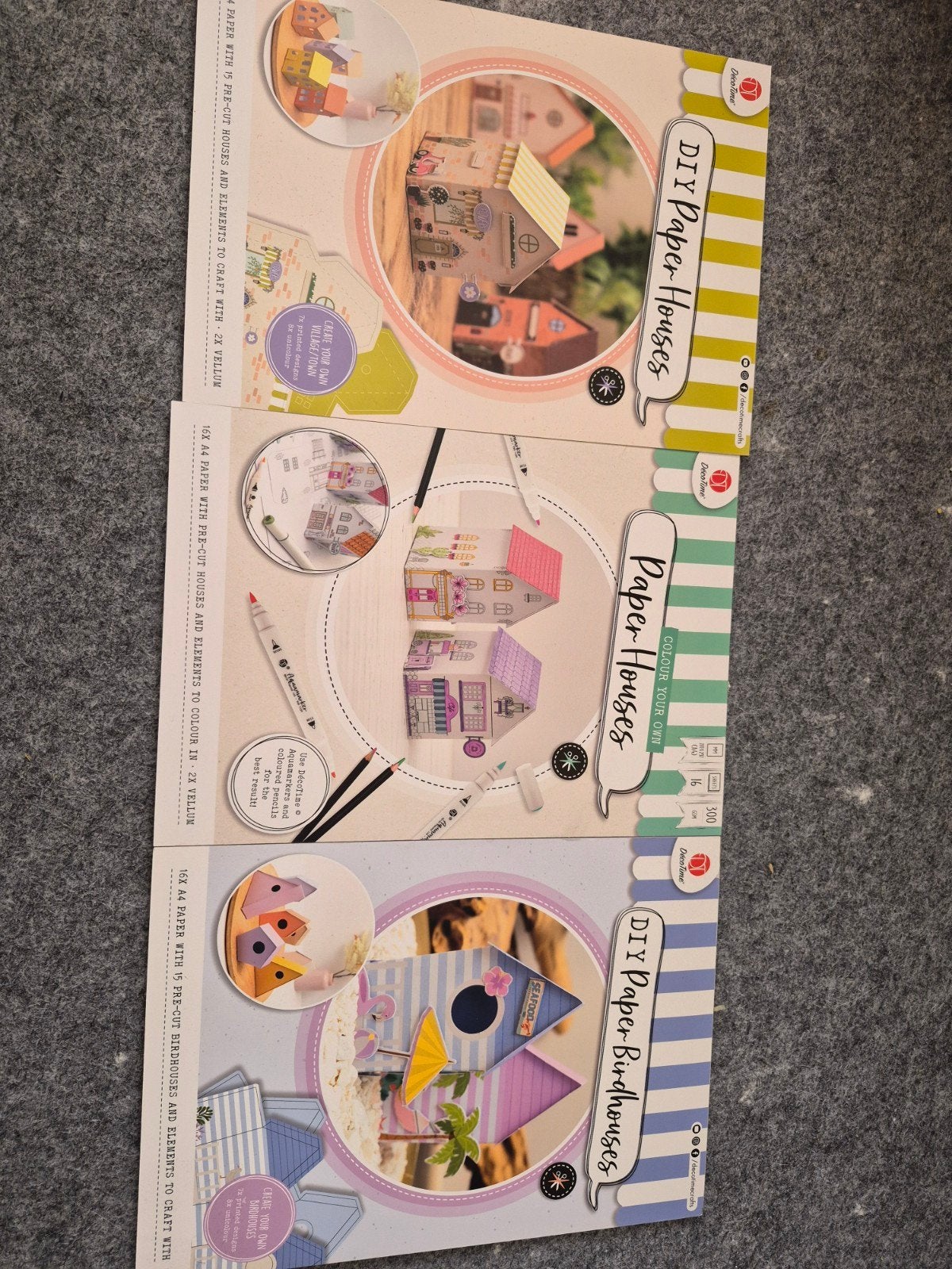 ≥ DIY Papieren Knutselsets: Huizen en Vogelhuisjes — Knutselen ...