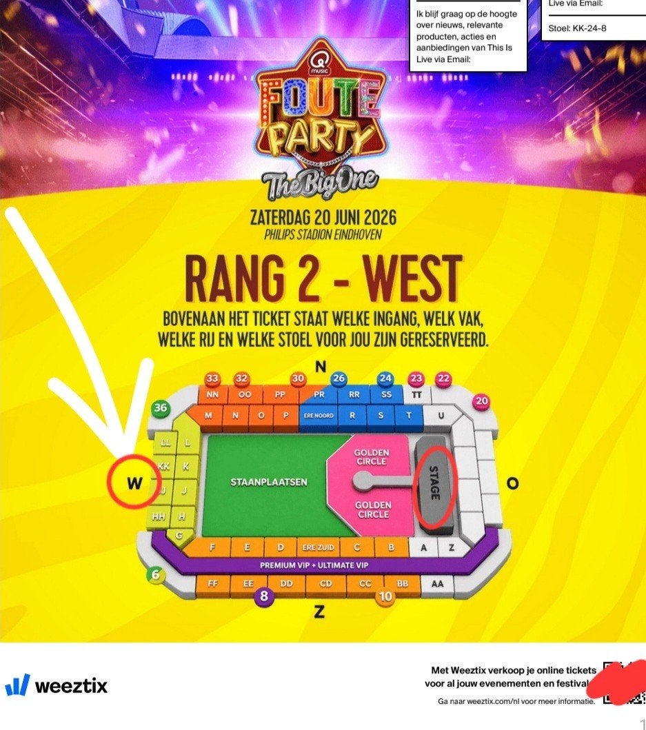 ≥ 2 tickets Foute Party in het Philips Stadion Eindhoven — Concerten ...