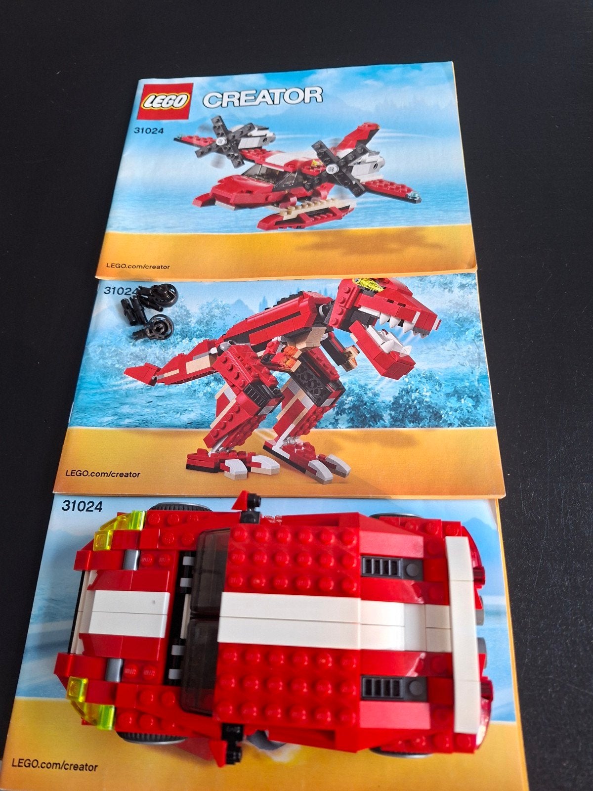 ≥ Lego Creator 31024: 3-in-1 Rode Sportwagen, Vliegtuig, Dino ...