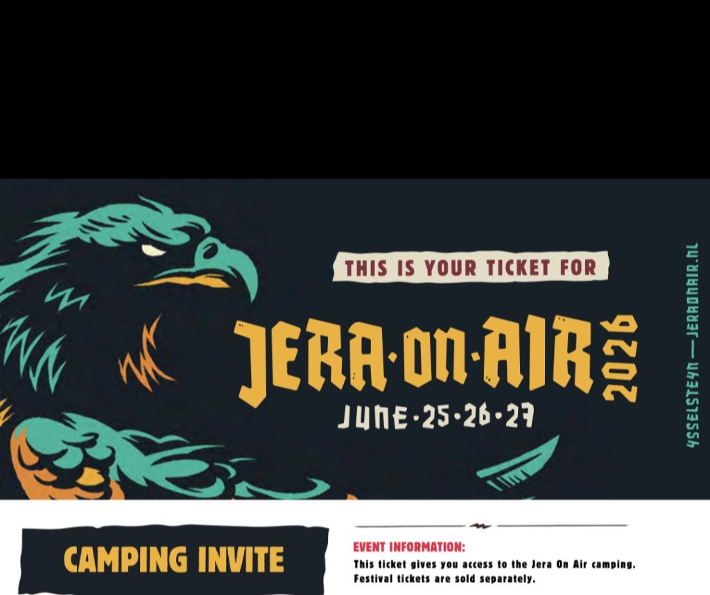 ≥ 2x camping ticket voor Jera on air — Evenementen en Festivals ...