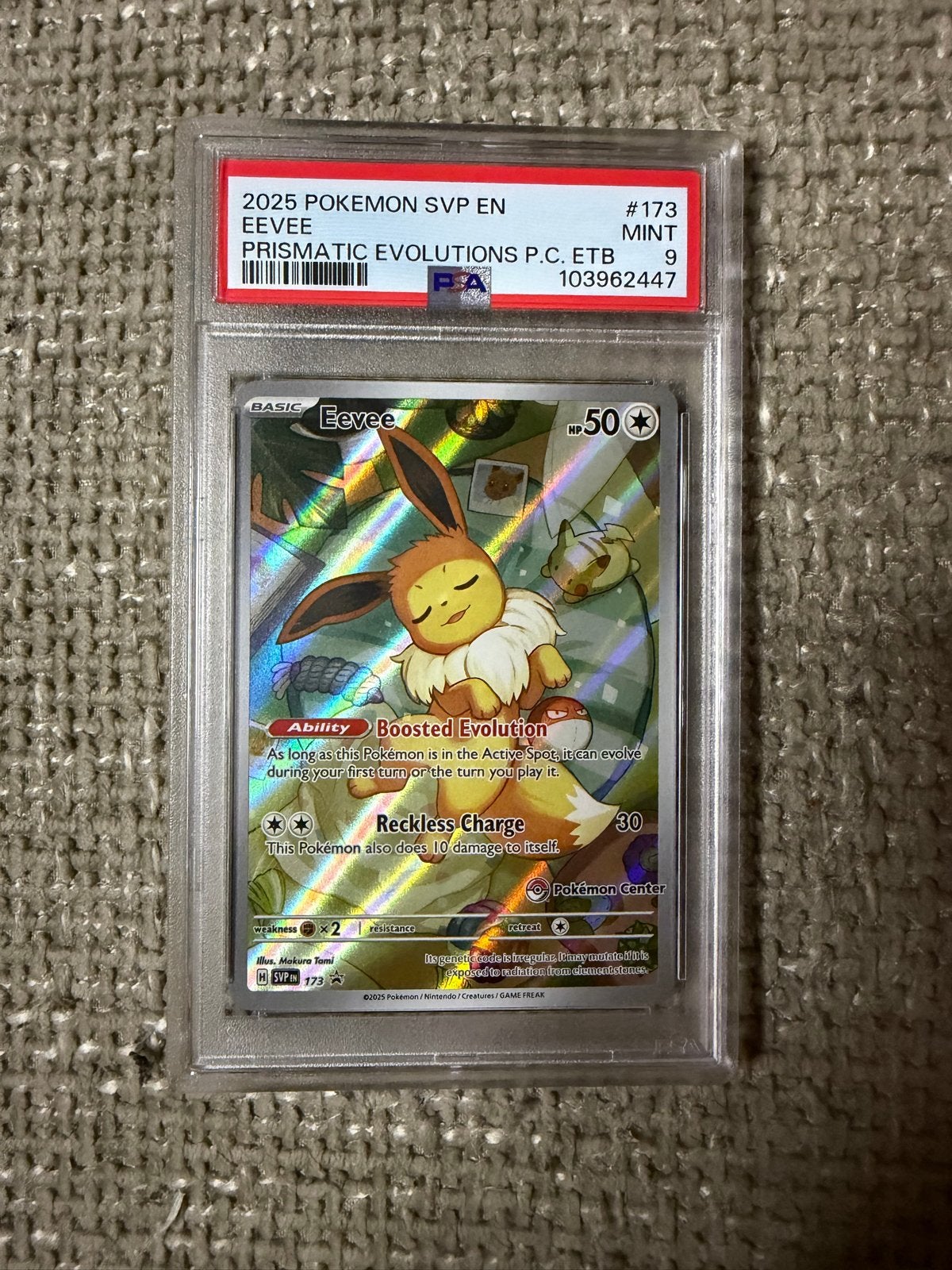 ≥ PSA 9 Eevee Pokémon Center Promo SVP 173 (m2406872282 ...