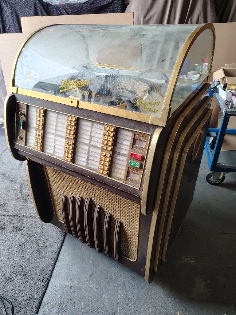 ≥ Wiegandt Diplomat A (1955) jukebox — Automaten | Jukeboxen — Marktplaats