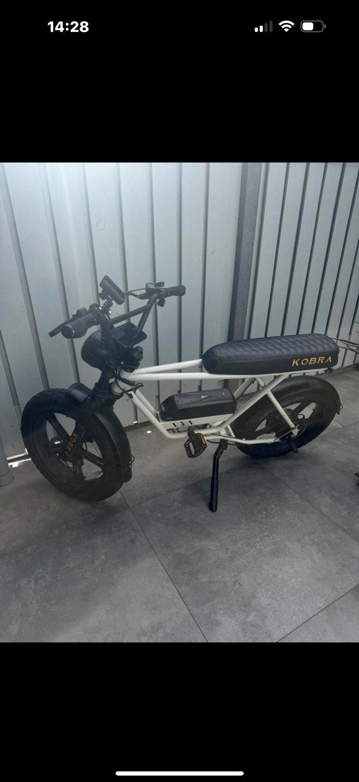 ≥ Kobra fatbike V1 25km chalkgrey — Elektrische fietsen — Marktplaats