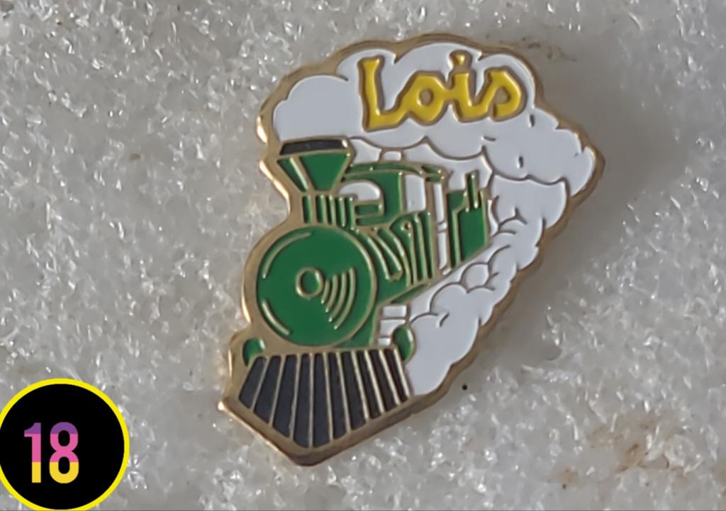 ≥ Vintage Lois pin - Groene Trein met Rook — Speldjes, Pins en Buttons ...