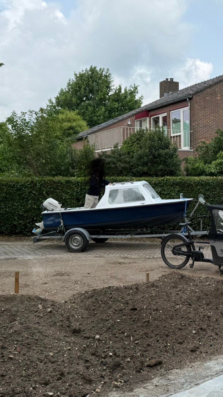 ≥ Boot/Kajuitboot/sloep 5pk motor met aanhanger (m2405978629 ...