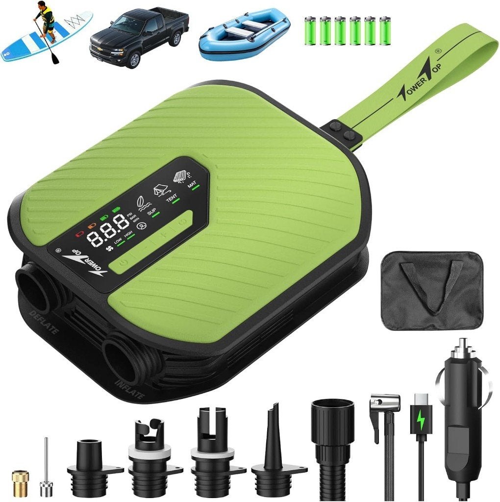 ≥ Elektrische SUP Pomp m. Accu (10500mAh) & 12V 50 PSI NIEUW! — Suppen ...