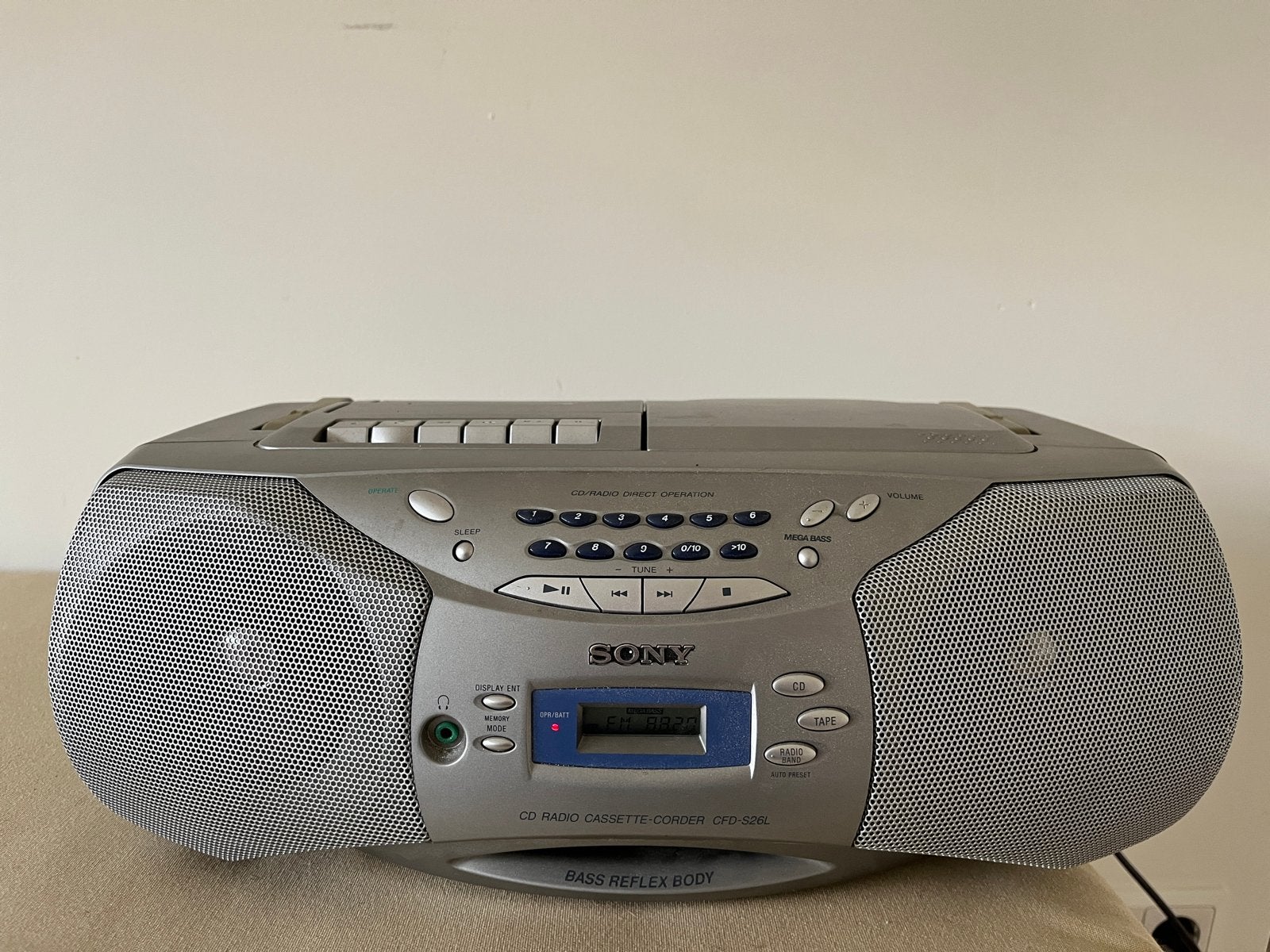 ≥ Sony CFD-S26L CD-Radio-Cassettespeler - Draagbaar — Cd-spelers ...