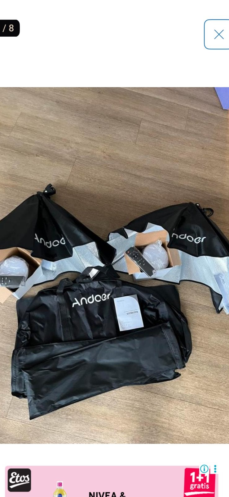 ≥ Te Koop: Professionele Andoer Fotostudio Set — Fotografie ...