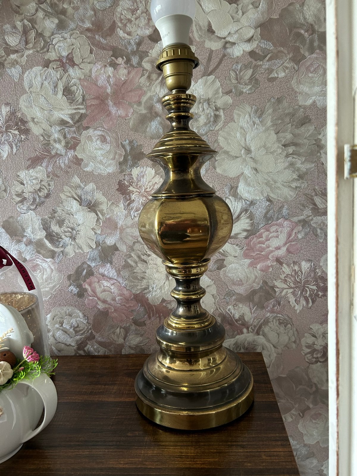 ≥ Vintage Schemer lamp voet.Messing Klassieke Stijl — Antiek | Lampen ...