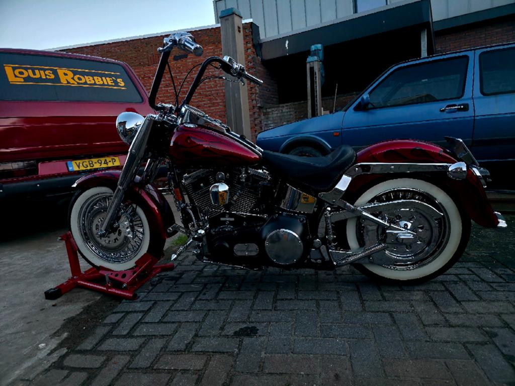 ≥ Prachtige Harley-Davidson Fatboy Orginele kleur — Motoren | Harley ...