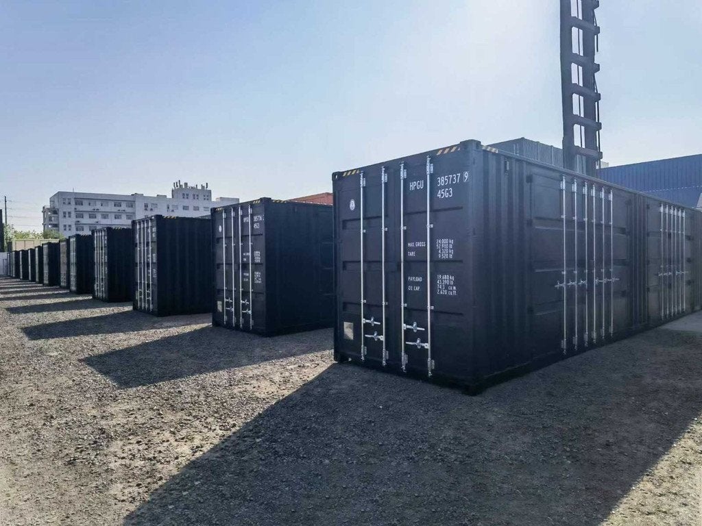 ≥ Rhino-Cross-Containers - 40ft High Cube zwart - Zeecontainer ...