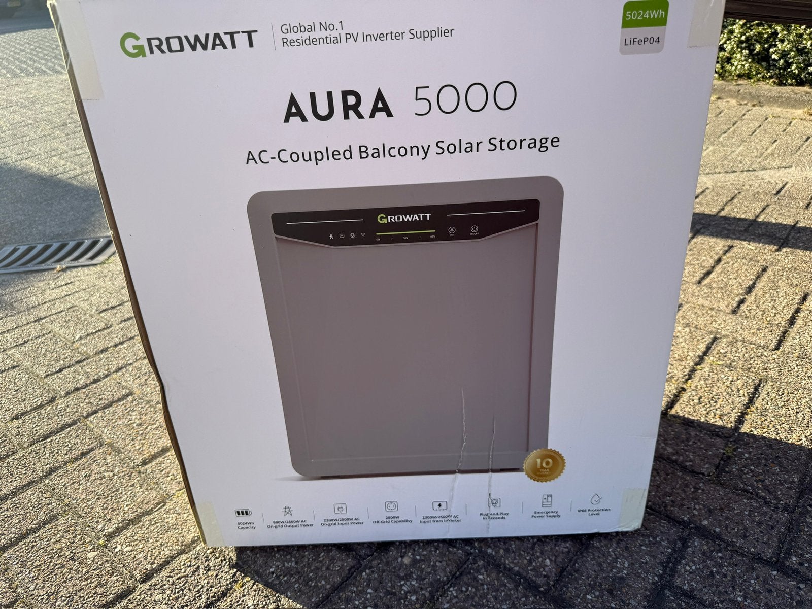 ≥ Growatt AURA 5000 AC-Gekoppelde Zonne-energie Opslag (m2406450893 ...