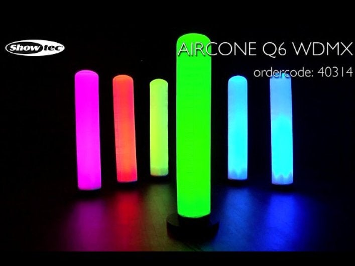 ≥ Showtec Aircon LED DMX 2.5m Spectaculaire Lichtzuil air cone ...