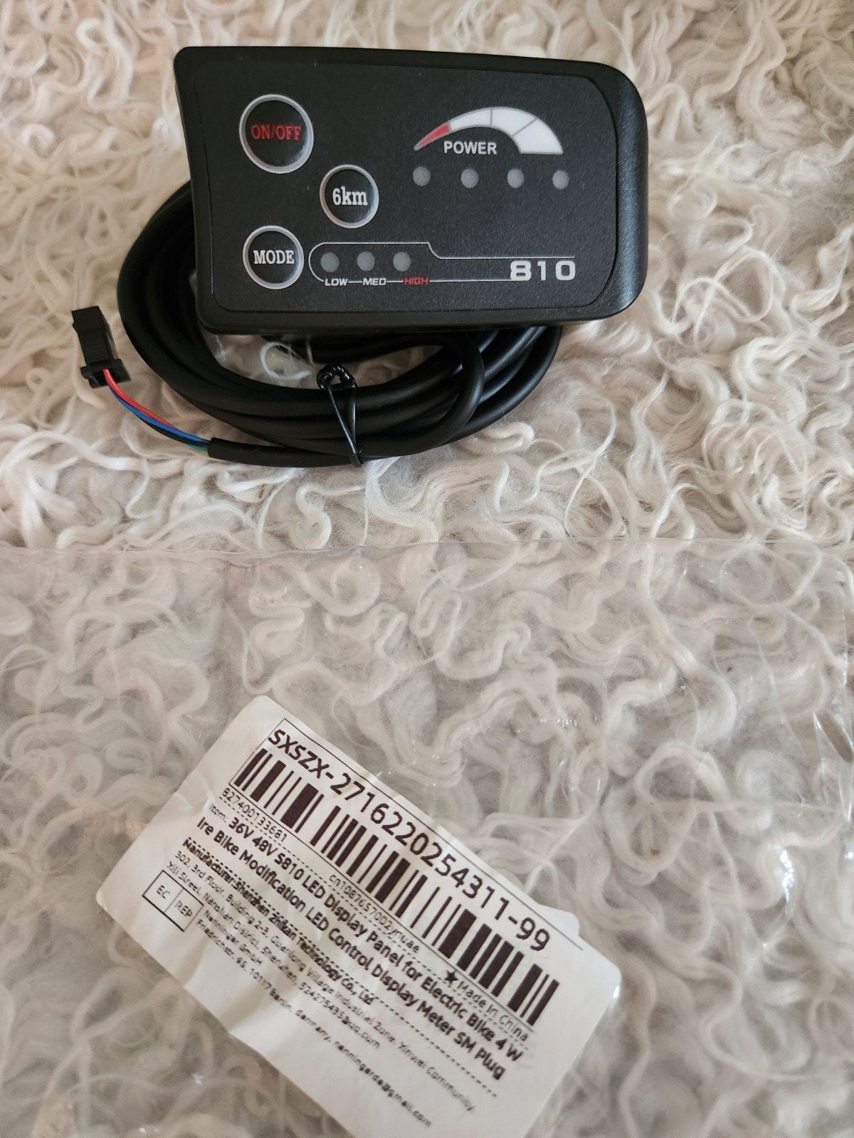 ≥ LED Display Paneel voor E-bike 36V 48V B10 (m2408106411 ...