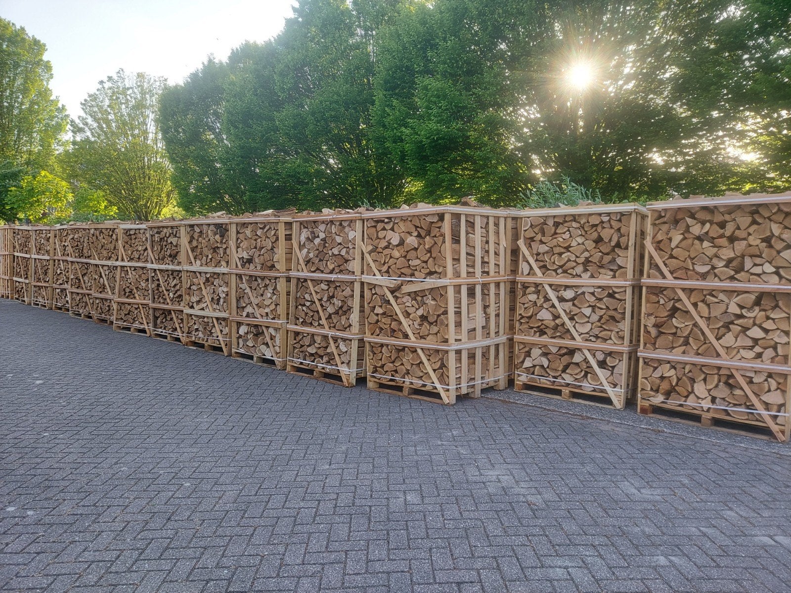 ≥ Harde haardhout mix Eik beuk en essen 30cm — Haardhout — Marktplaats