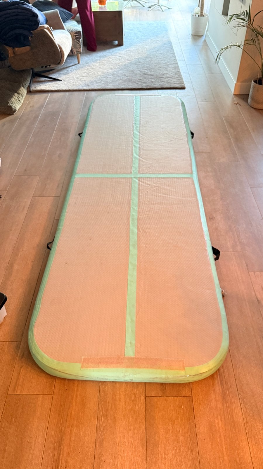 ≥ Airtrack 3 meter x 1 meter x 10cm incl. Pomp — Turnen — Marktplaats