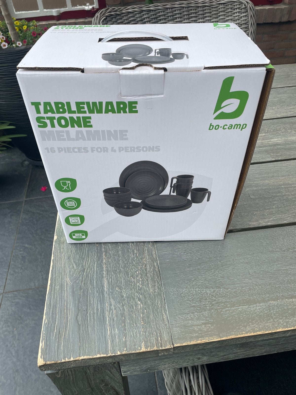 ≥ Nieuw Bo-Camp melamine servies - 16-delig voor 4 personen ...