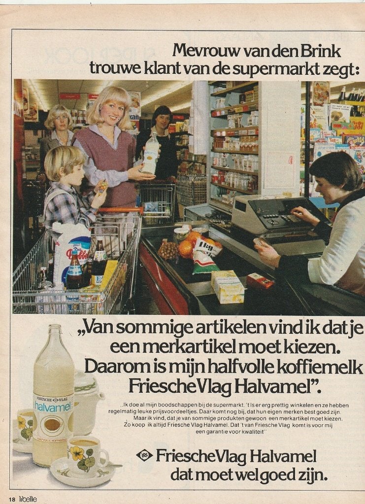 ≥ Retro reclame 1979 Friesche Vlag mevr. van den Brink (m2406757607 ...