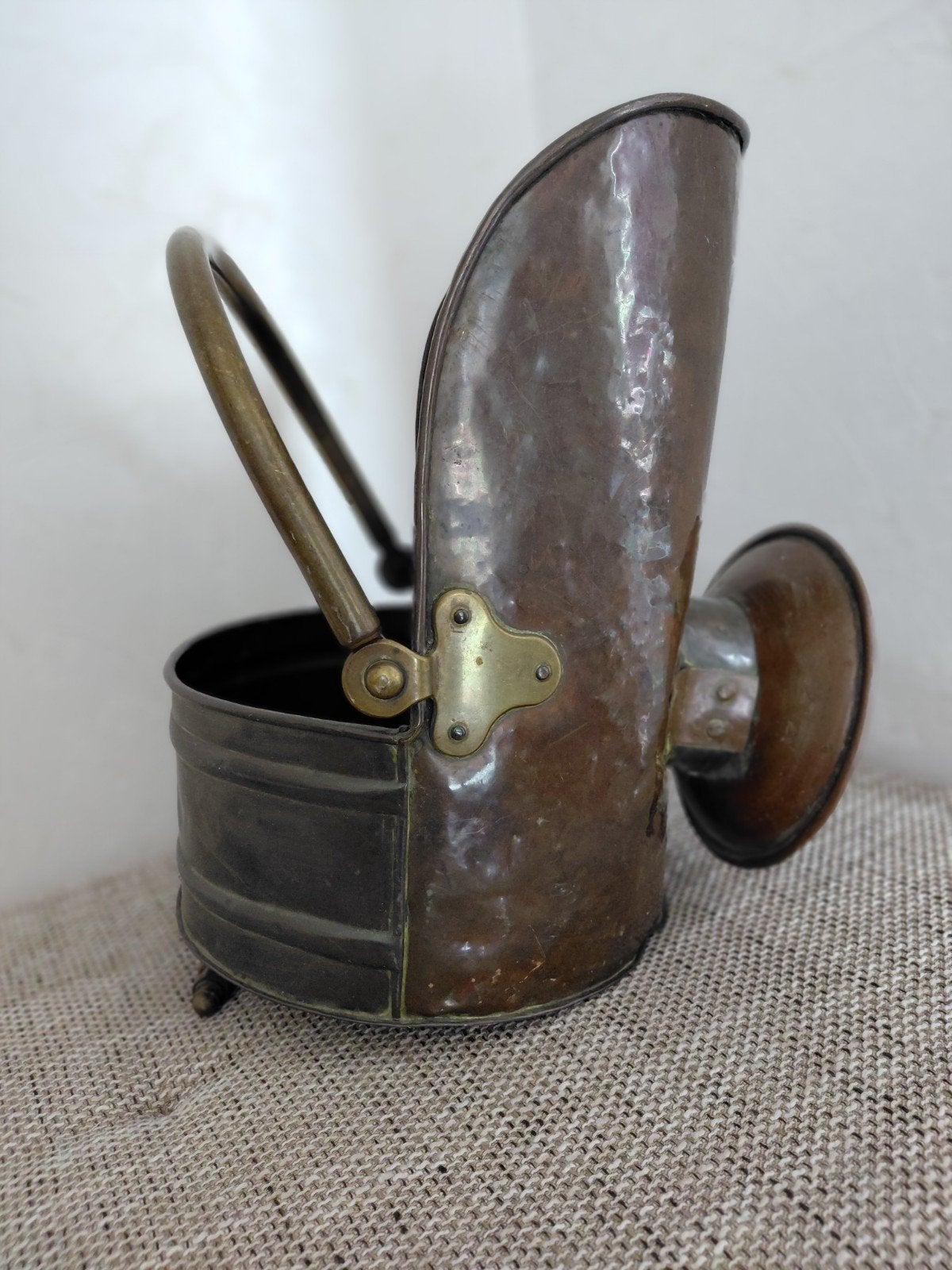 ≥ Antieke Koperen Kolenkit - 43 cm hoog, 3,1 kg — Antiek | Koper en ...