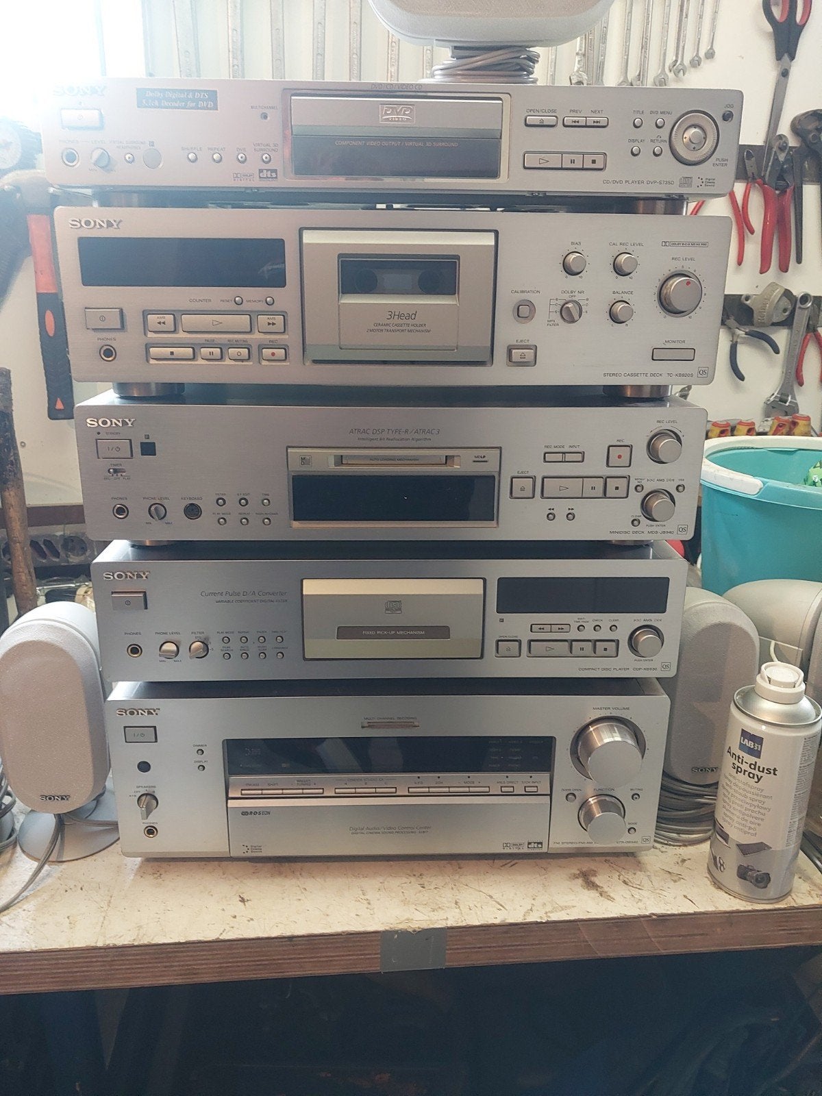 ≥ Sony Hifi Set met DVD, Cassettedeck, MD en CD-speler (m2406829921 ...