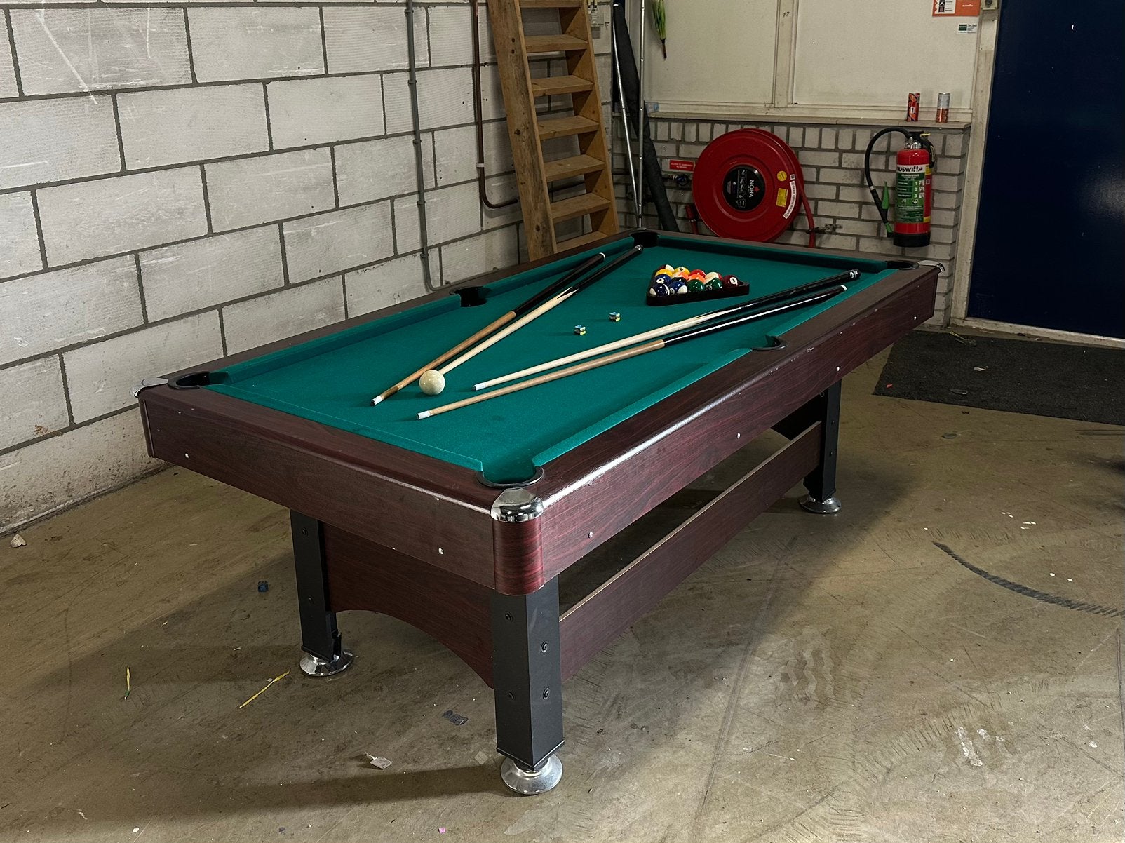 ≥ Pooltafel 7ft met alle benodigdheden, nette staat — Biljarten en ...