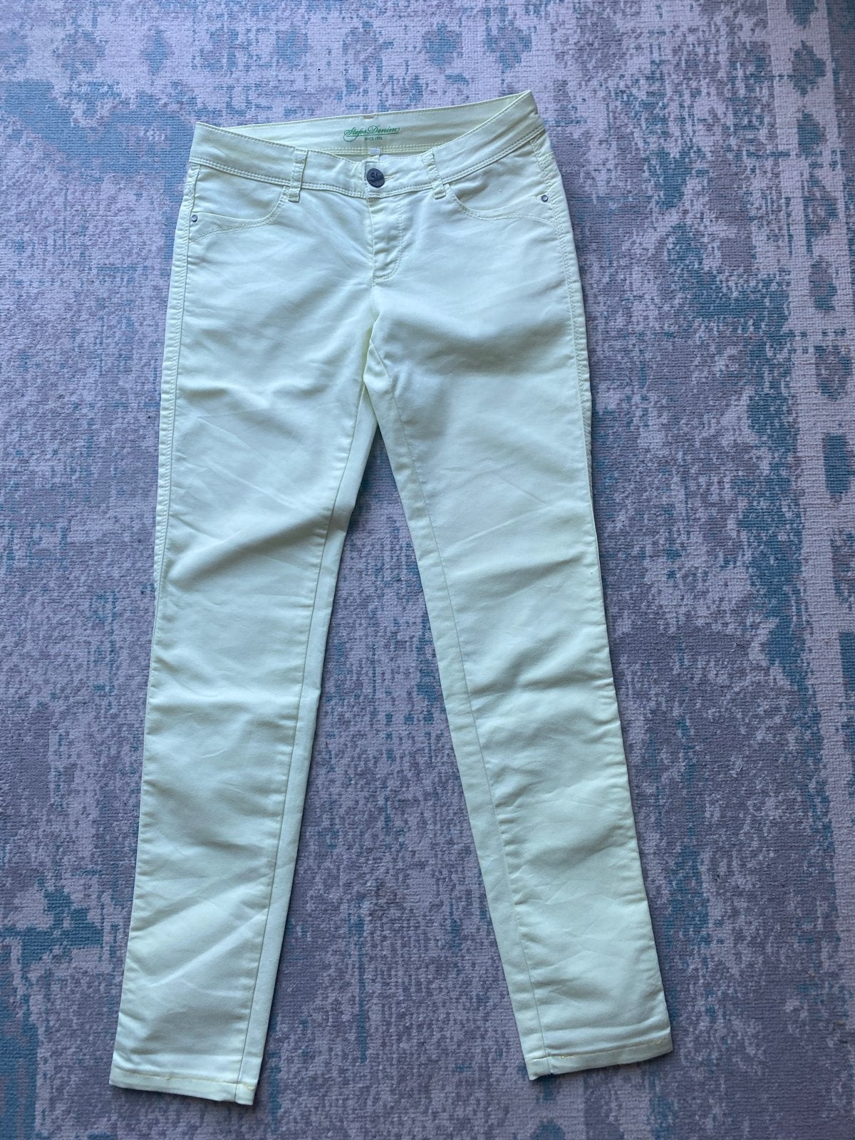 ≥ Steps Gele Skinny Jeans Maat 36 (S) — Broeken en Pantalons — Marktplaats