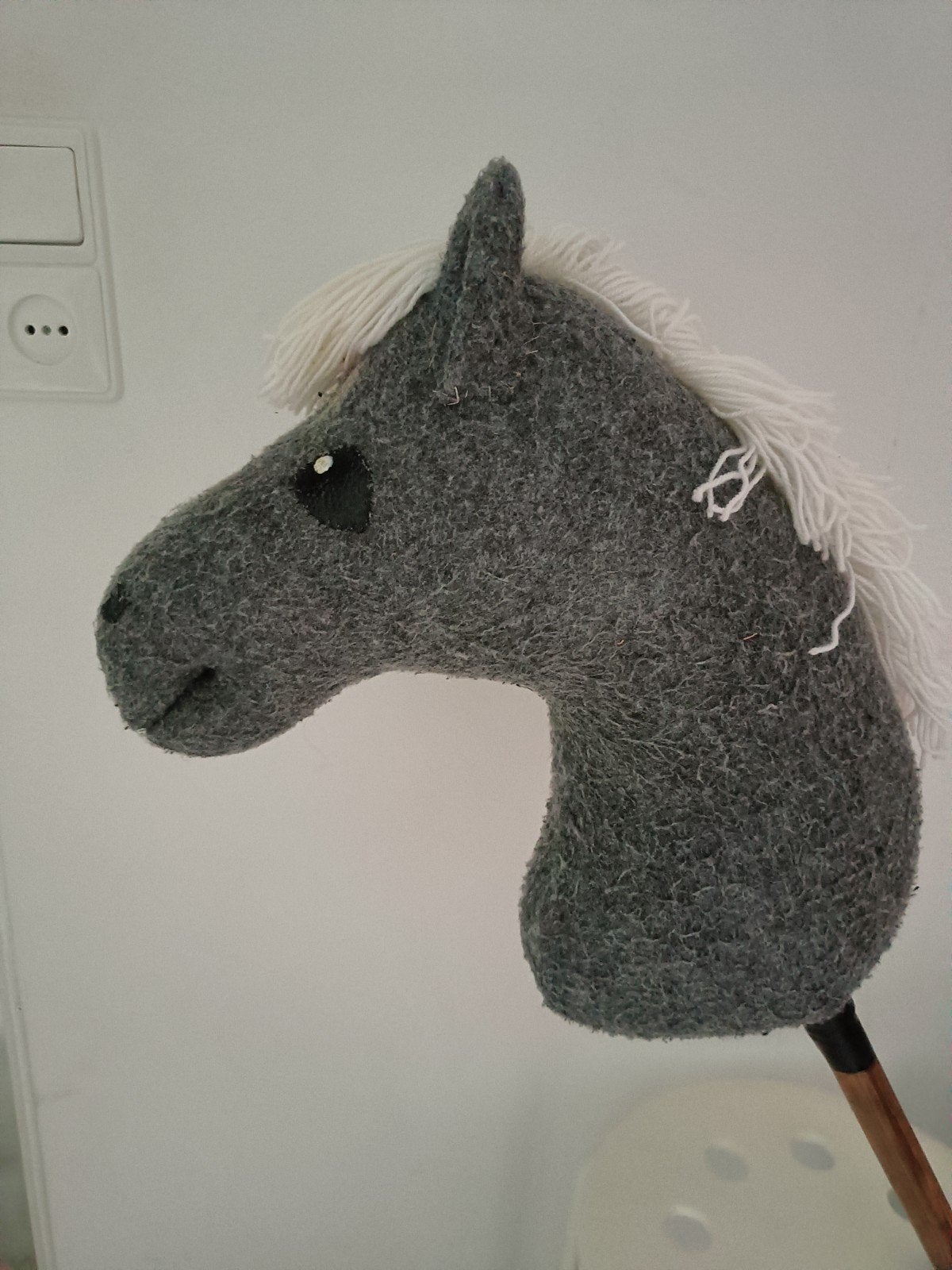 ≥ Grote Dressuur Hobbyhorse - Grijs met Witte Manen (m2408228939 ...