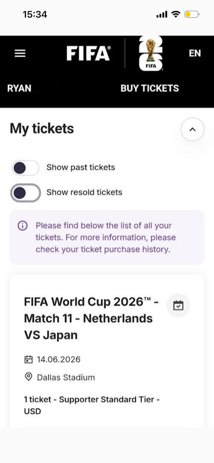 ≥ Nederland vs japan ticket — Sport | Voetbal — Marktplaats