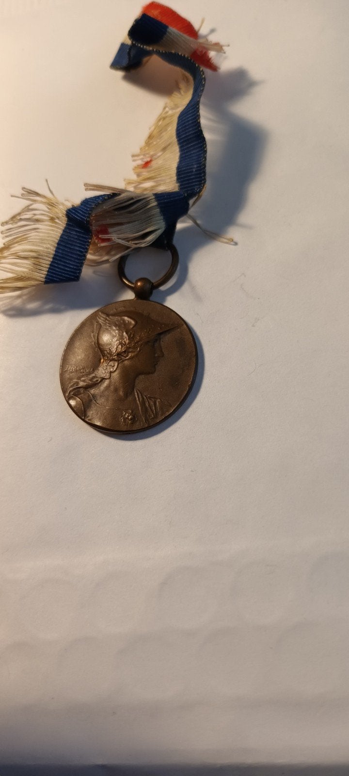 ≥ Oude bronzen medaille met lint — Penningen en Medailles — Marktplaats