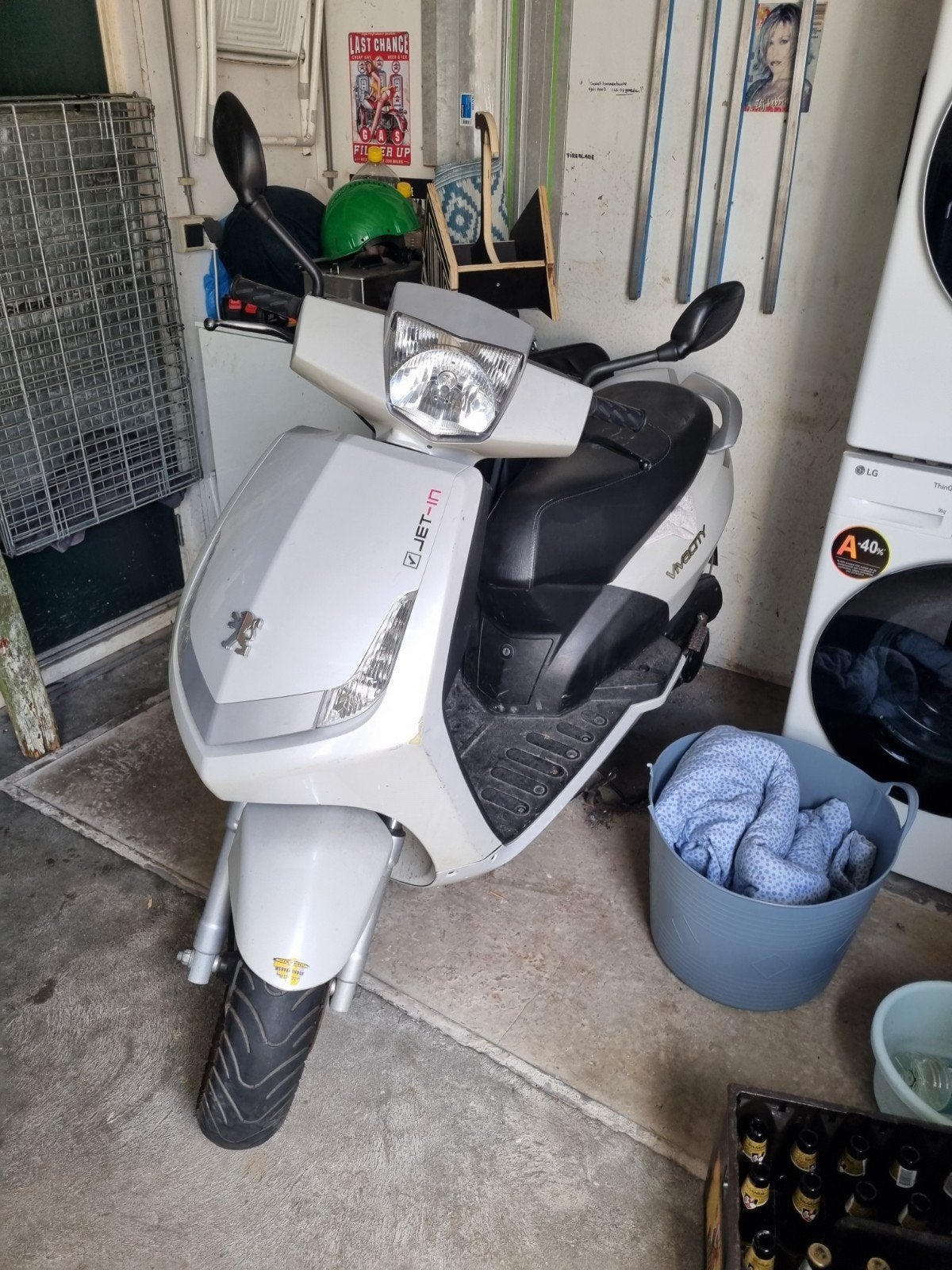 ≥ Peugeot Vivacity Scooter - Wit — Scooters | Peugeot — Marktplaats