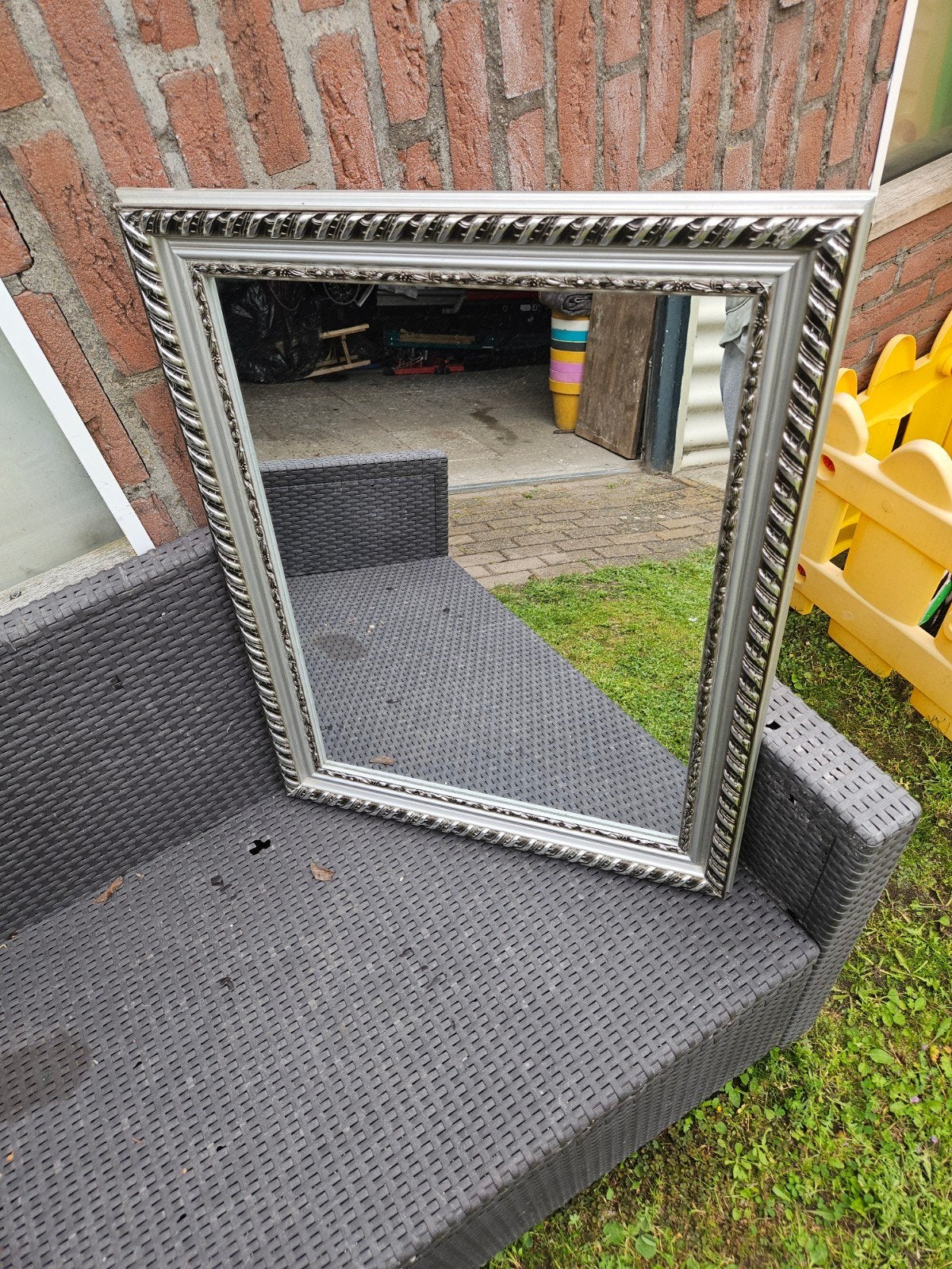 ≥ Zilveren spiegel 60x75 cm met sierlijke lijst (m2407813138 ...