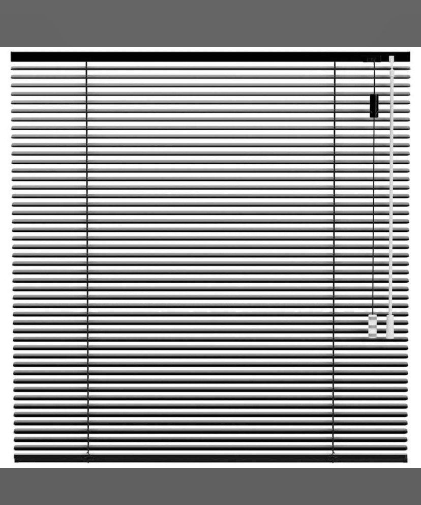 ≥ Zwarte aluminium jaloezieën - 170cm en 160cm breed — Stoffering ...
