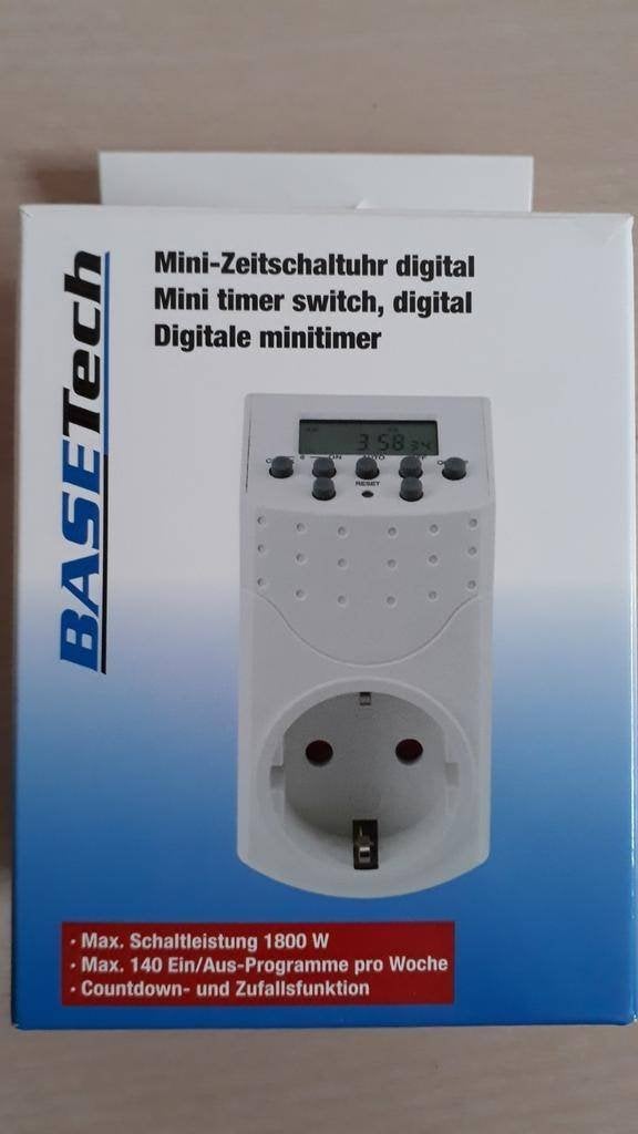 ≥ Nieuw BaseTech Digitale minitimer, tijdschakelaar — Elektra en Kabels ...
