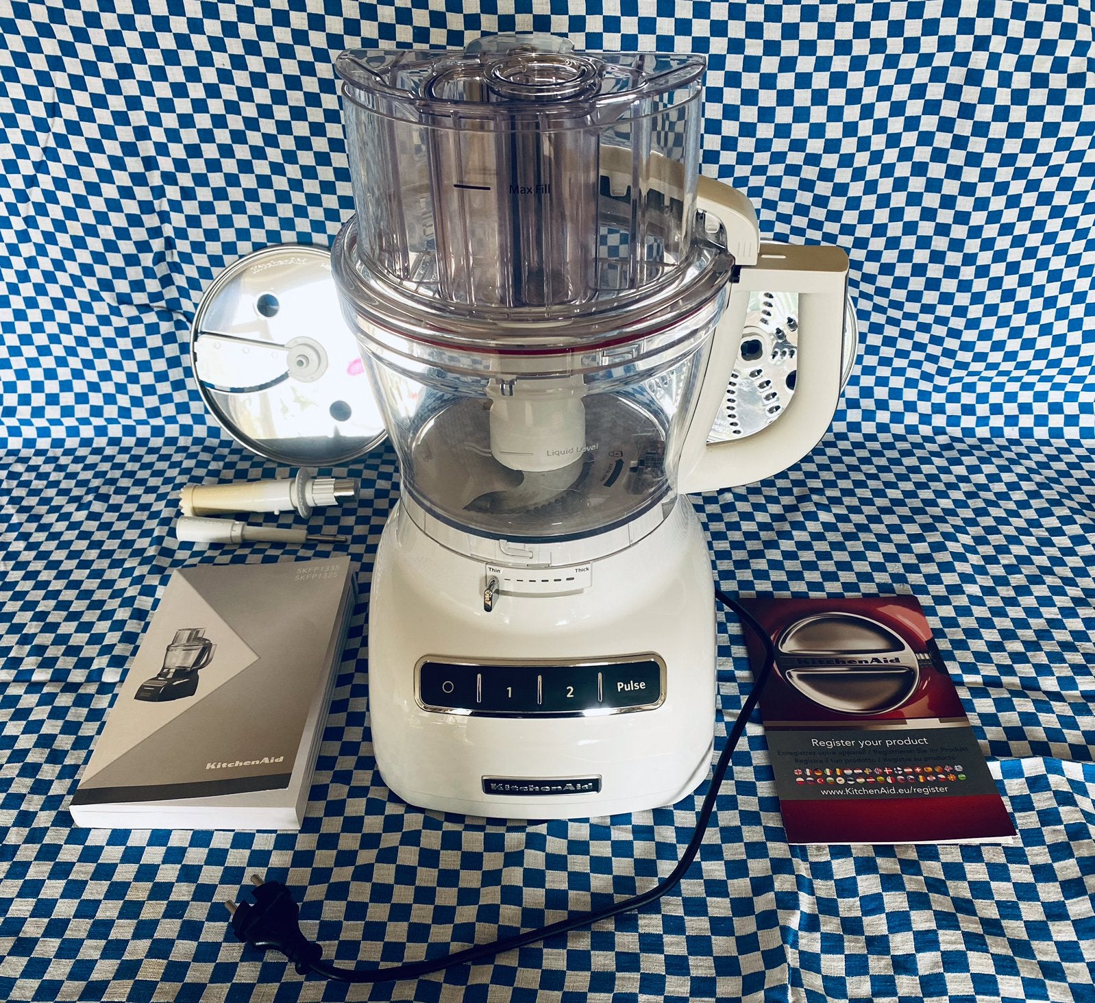 ≥ KitchenAid foodprocessor, model 5KFP1325, wit en als nieuw ...