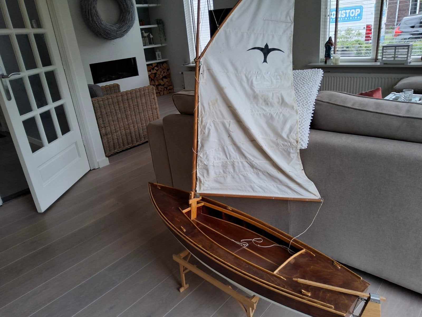 ≥ Vintage Houten Zeilboot Model - Handgemaakt, Valkje. (m2406444889 ...