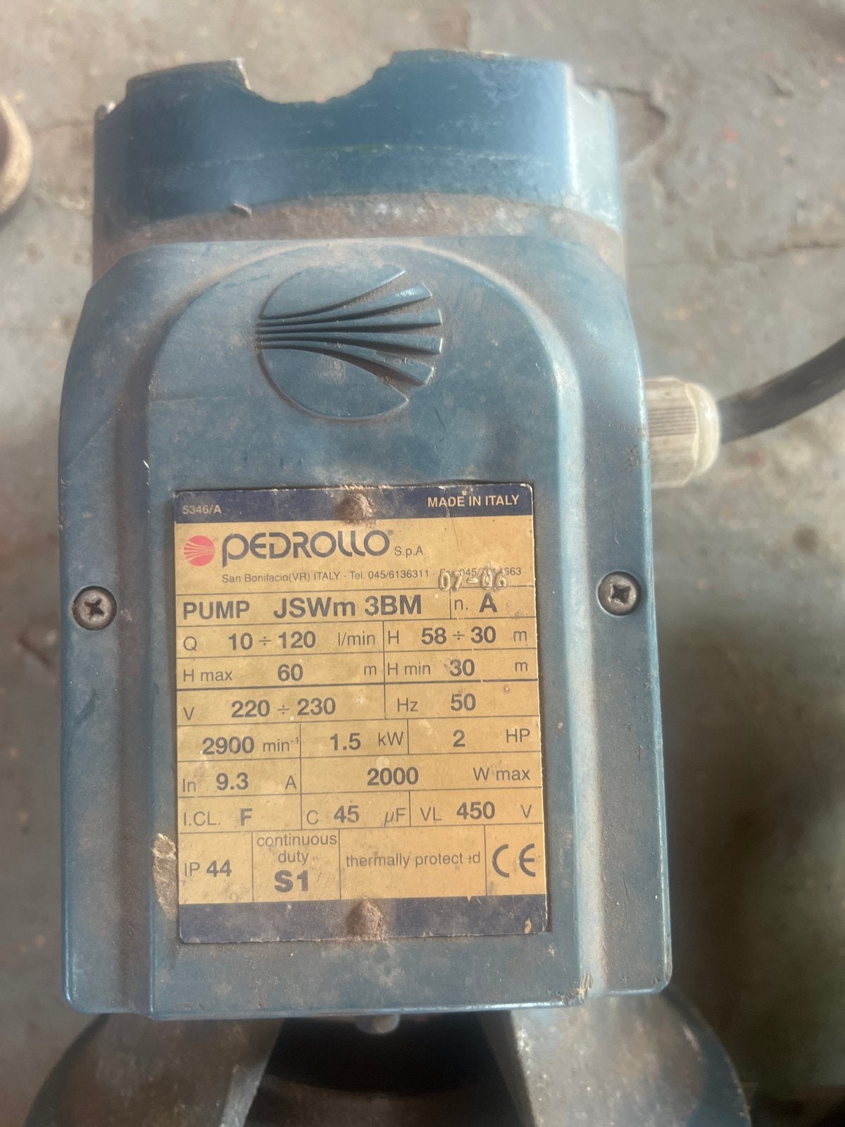 ≥ Pedrollo JSWm 3BM Zelfaanzuigende Pomp - 1.5 kW — Waterpompen ...