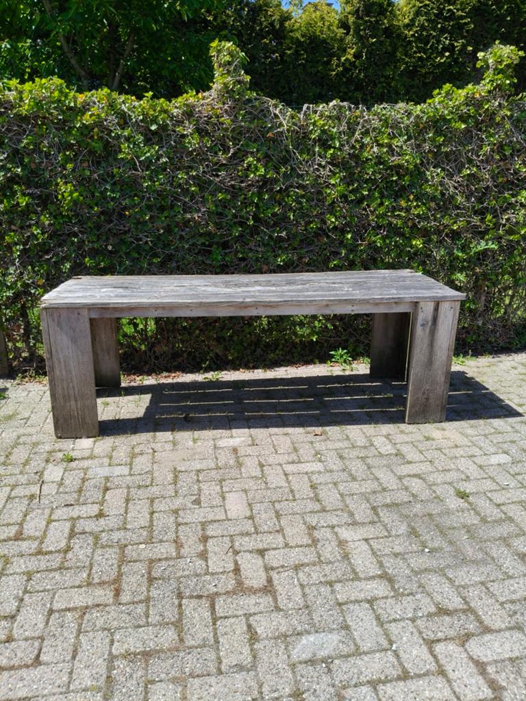 ≥ Robuuste houten tafel - 2.25m lang, 82.5cm breed — Tafels | Eettafels ...