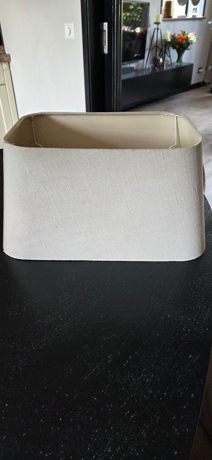 ≥ Linnen Lampenkap - Rechthoekig - 22x22x38 cm — Lampen | Lampenkappen ...