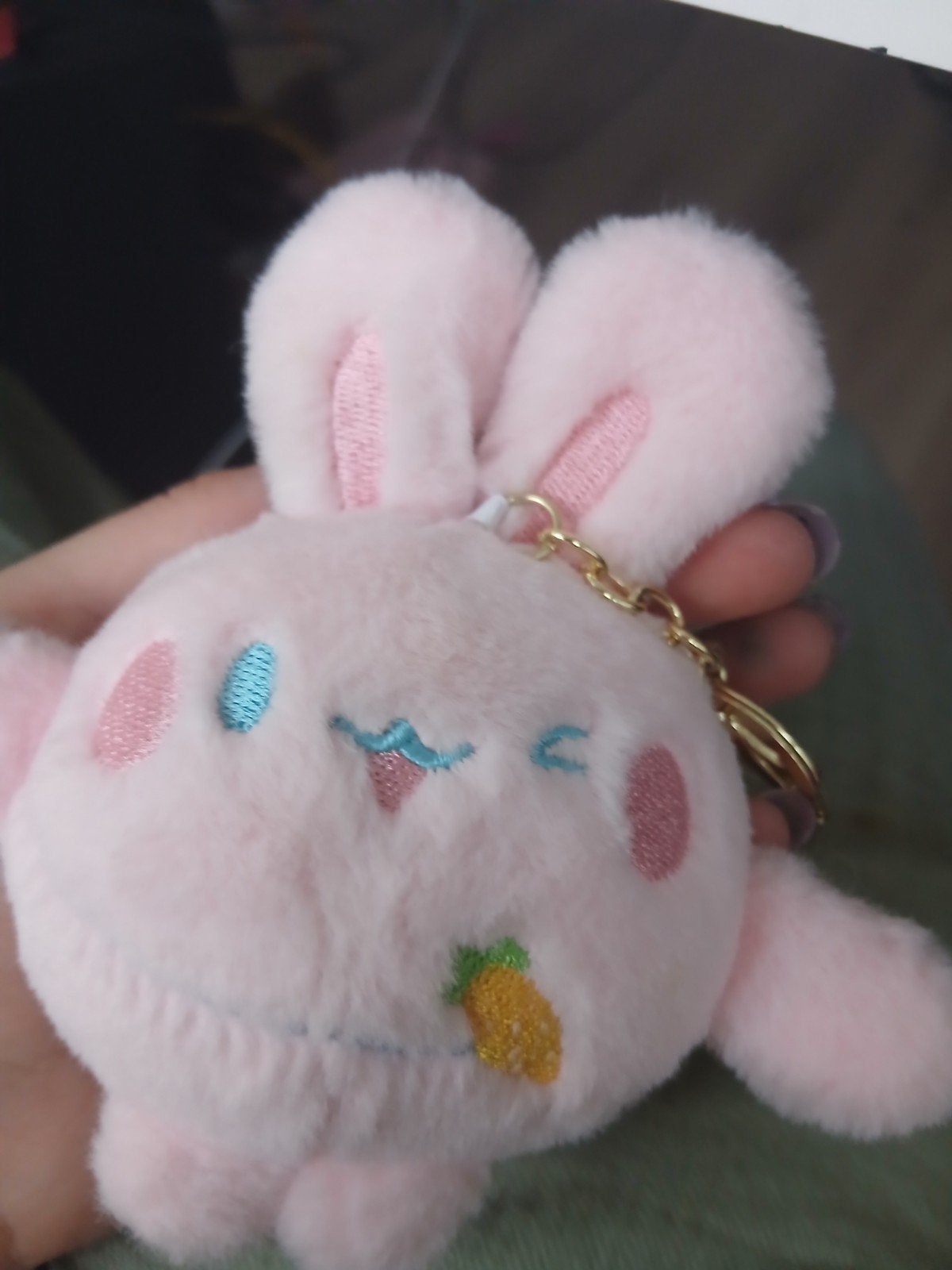 ≥ Schattige Roze Konijn Sleutelhanger — Speelgoed | Knuffels en Pluche ...