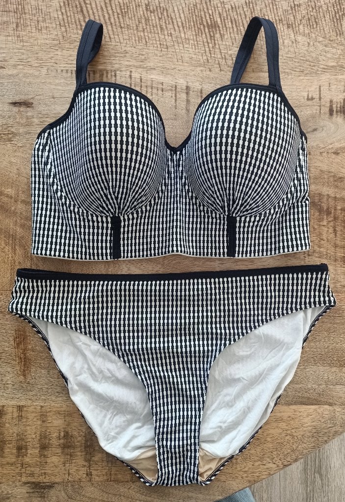 ≥ Prima donna bikini 80 D broekje 42 ZGAN zwart wit 80D — Badmode en ...