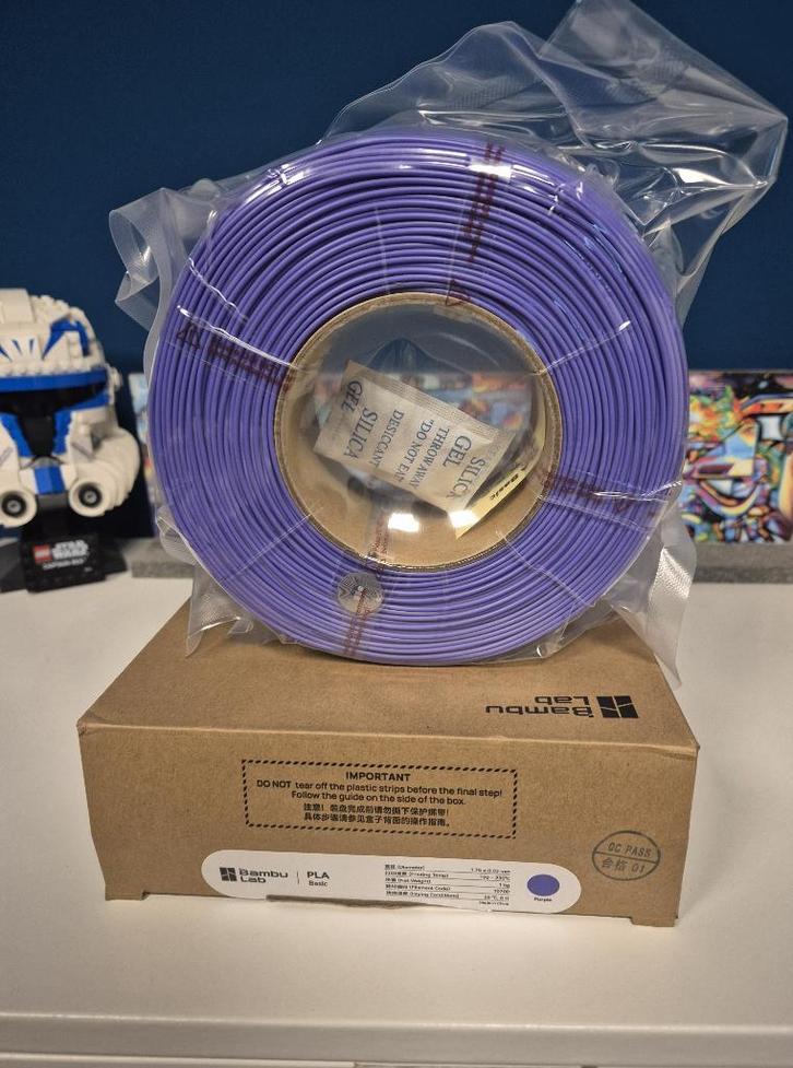 ≥ Bambu Lab PLA basic refill - Purple (1kg) — 3D-printerbenodigheden ...