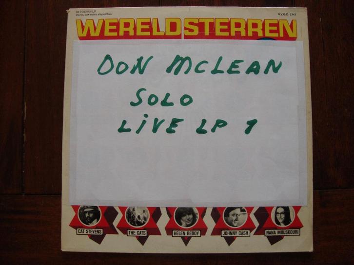 ≥ LP Don Mclean / Solo lp 1 (1976) - vervangende hoes — Vinyl | Pop ...