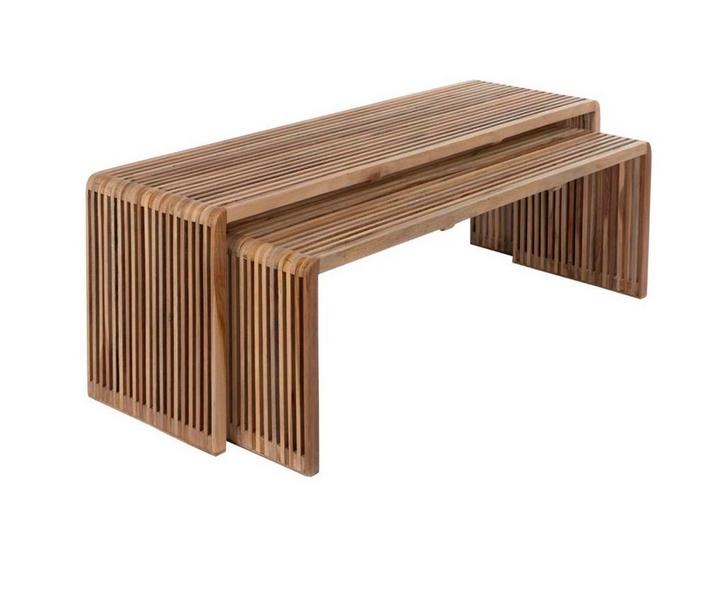 ≥ Housecraft Living Djia Salontafel - Beige Teakhout — Tafels ...