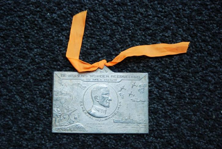 ≥ Plaquette Generaal Winkelman 1940 — Militaria | Tweede Wereldoorlog ...