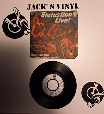 ≥ Status Quo - Live! 7" Single - Roll Over Lay Down 1975 — Vinyl | Pop ...