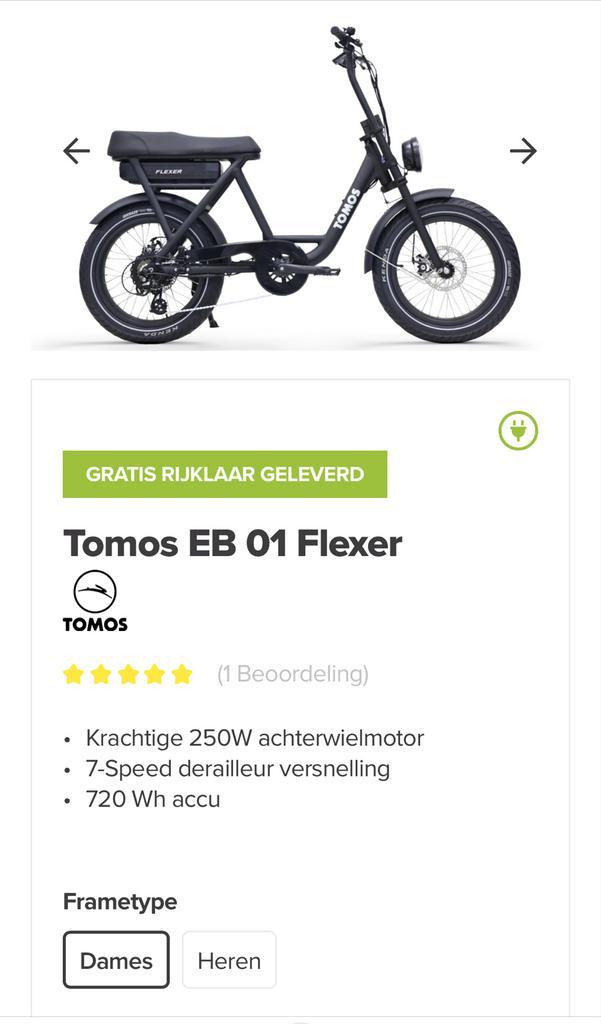 ≥ Tomos EB 01 Flexer Fatbike - Zo goed als nieuw! — Elektrische fietsen ...
