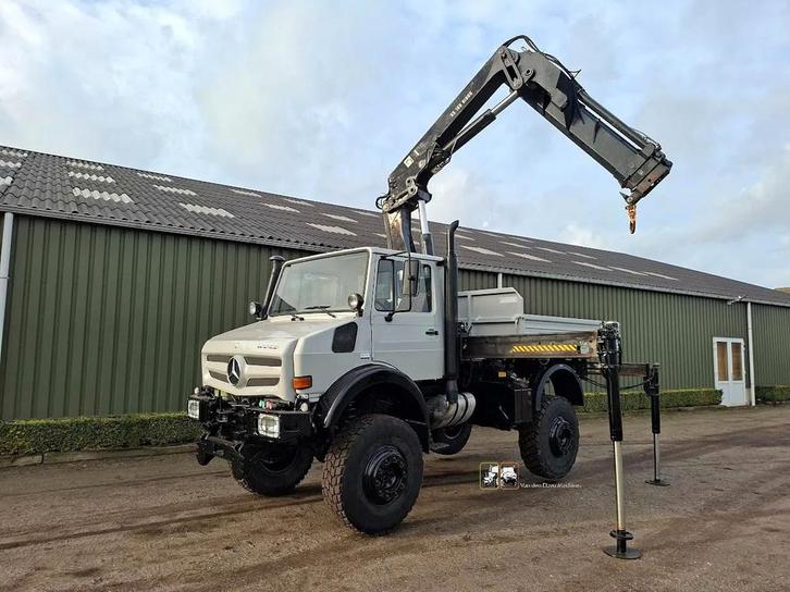 ≥ Mercedes-Benz Unimog U1850 met HIAB kraan (bj 1993) — Vrachtwagens ...