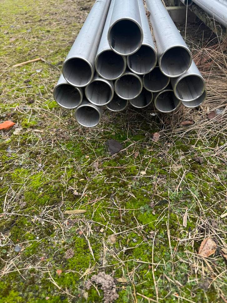 ≥ RVS Buis 48mm x 3mm x 6m - 15 stuks — Buizen en Afvoer — Marktplaats