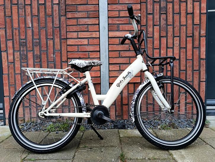≥ Meisjes fiets Girls Fun 20 inch terugtraprem transportrek — Fietsen ...